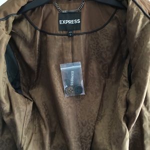 Express | Jackets & Coats | Nwt Express Small Coat Brown Brand New ...